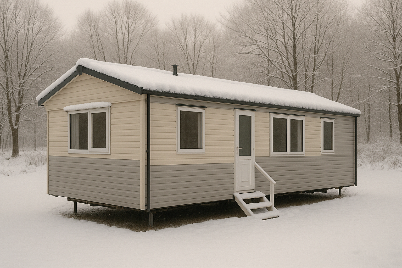 Stacaravan beschermen in de winter: voorkom schade door vorst, sneeuw